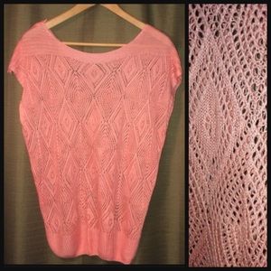 Tops | Pink Knit Top | Poshmark